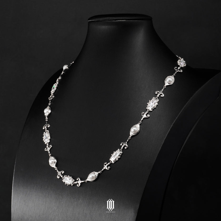 Chrono Royale Necklace - White Gold – Zero Degrees°C Jewelry