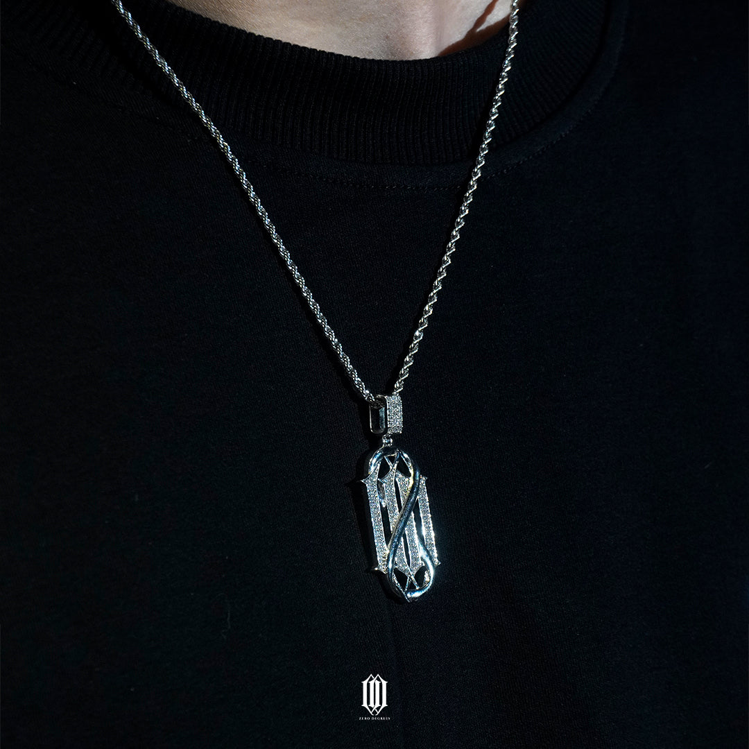 Chrono Infinity ZD Logo Pendant - White Gold – Zero Degrees°C Jewelry