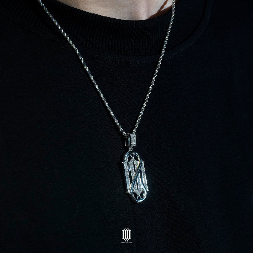 Chrono Infinity ZD Logo Pendant - White Gold – Zero Degrees°C Jewelry