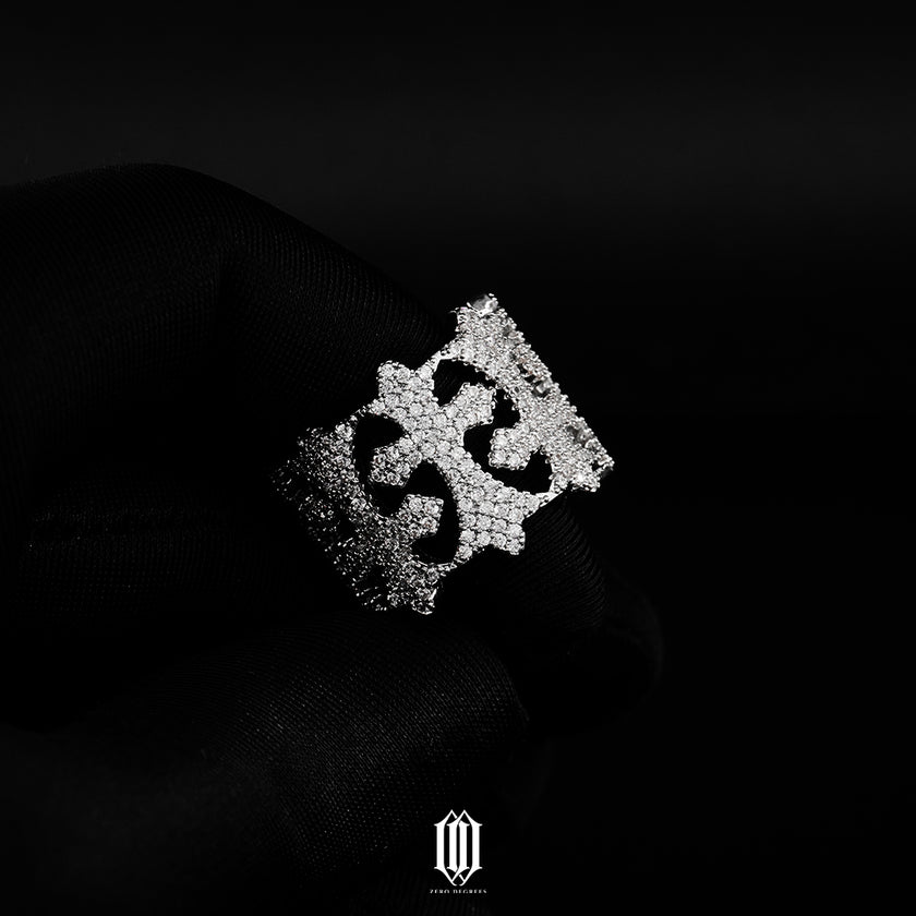 Victorian Cross Ring - White Gold – Zero Degrees°C Jewelry